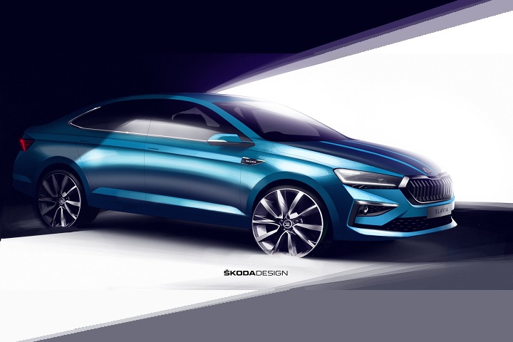 MQB-A0首款轎車、多個家族特徵仍存，Škoda Slavia首張草繪圖亮相 | U-CAR新聞