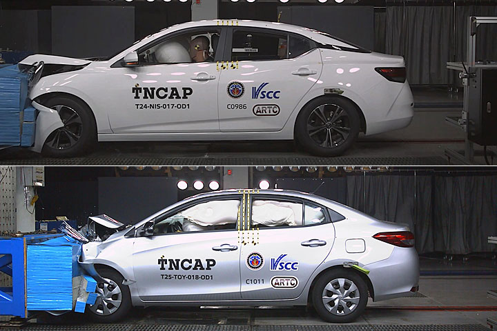 Nissan Sentra獲得5星、Toyota Vios僅拿3星，TNCAP公布2025年第二季受測車型評比結果 | U-CAR新聞